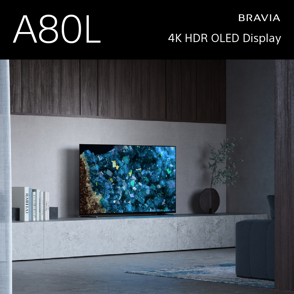 【SONY索尼】55型 4K HDR OLED GOOGLE TV顯示器 XRM-55A80L－小樹購